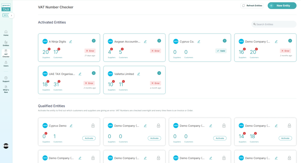VAT Number Checker - generate.TAX
