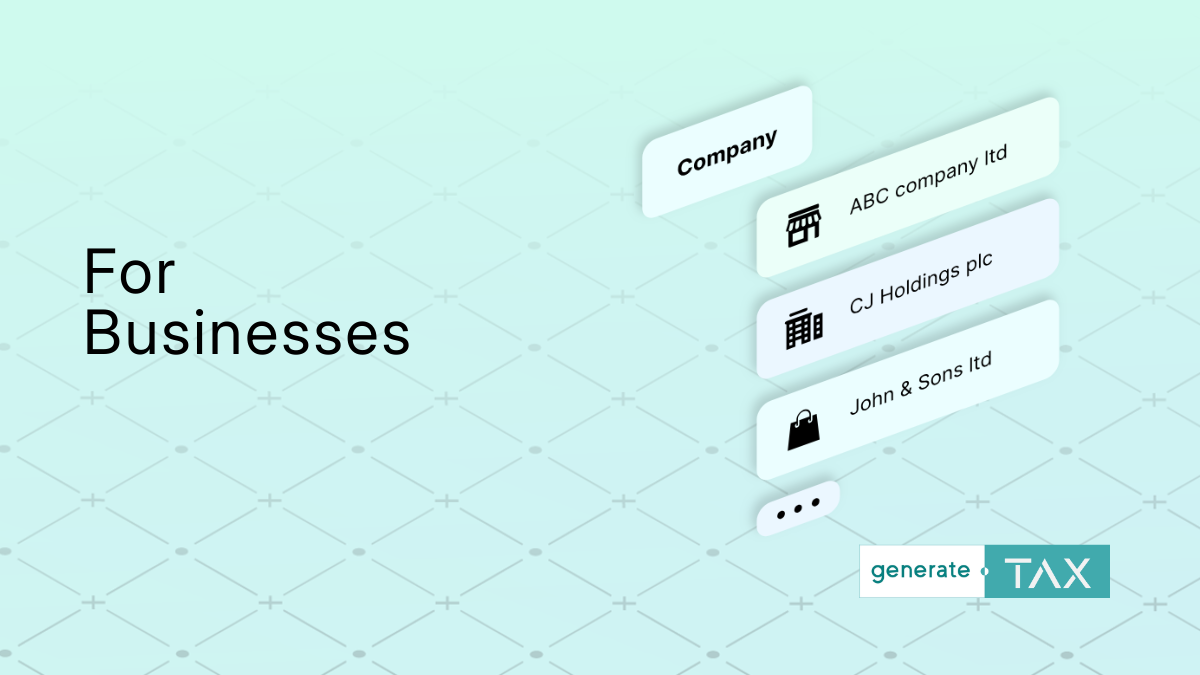 For Businesses - generate.TAX